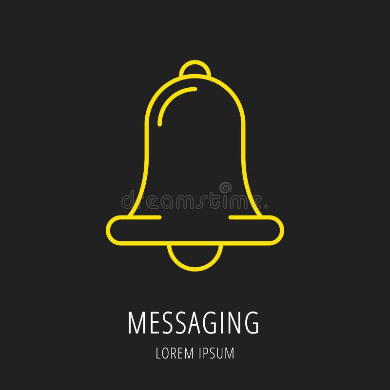 Vector Simple Logo Template Messaging Stock Illustration - Illustration ...