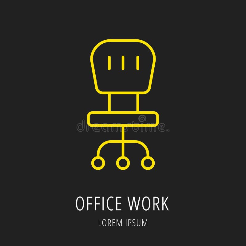 Vector Simple Logo Template Office Work Stock Illustration ...