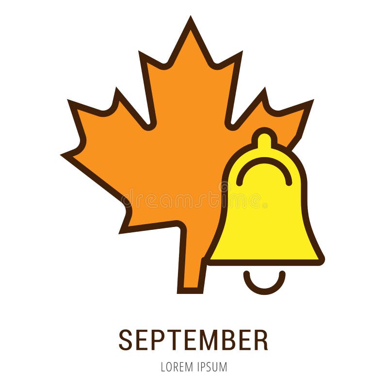 Vector Simple Logo Template September Stock Illustration - Illustration ...