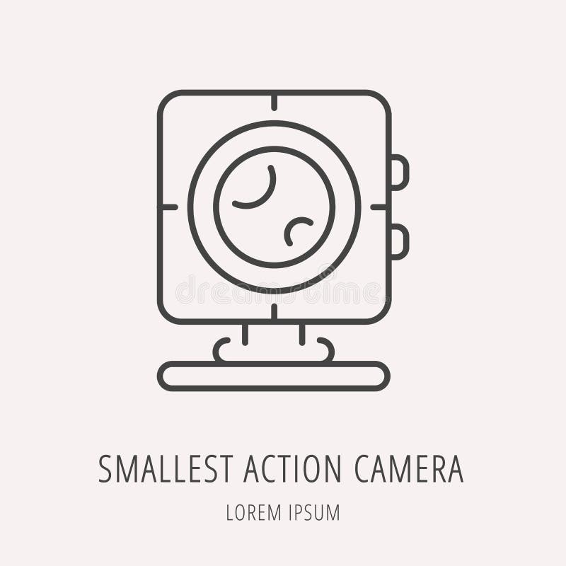 Vector Simple Logo Template Smallest Action Camera Stock Illustration ...