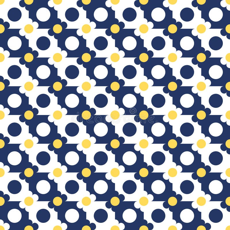 Vector and Simple Minimalistic Pattern. Daisy Pattern. Stock Vector ...