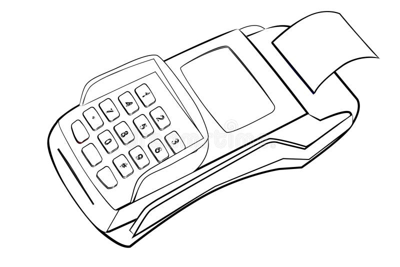 Simple Picture - EDC Machine with Printed Receipt Transparent Effect ...