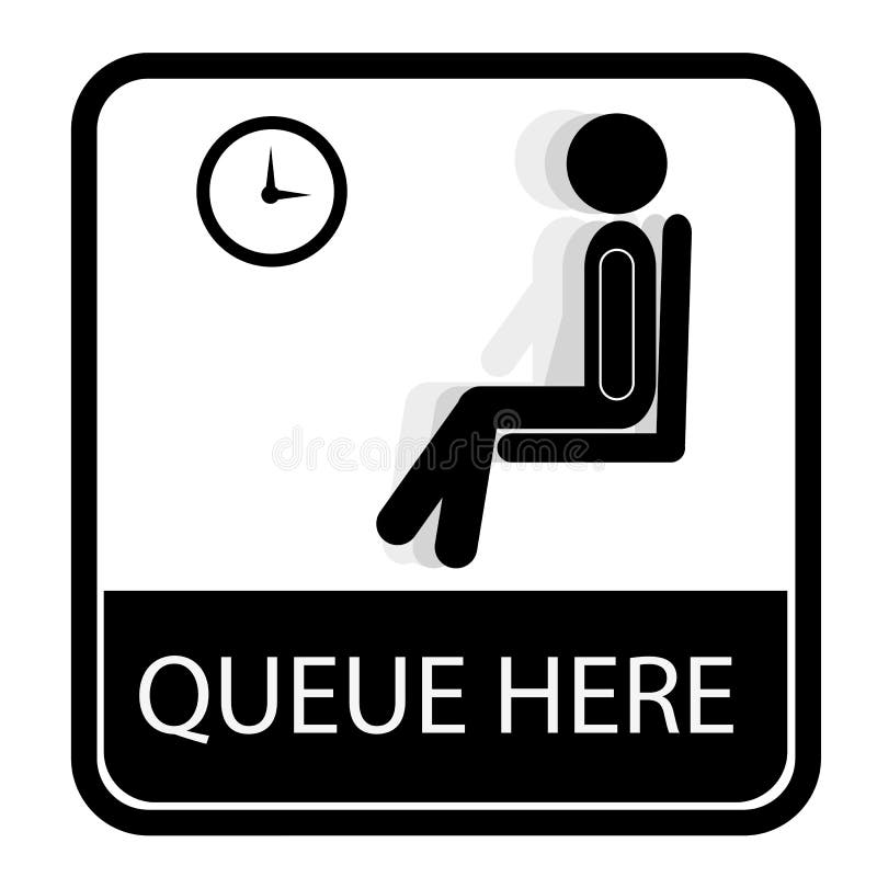 Queue Sign Icon. Long Turn Symbol. Stock Vector - Illustration of ...