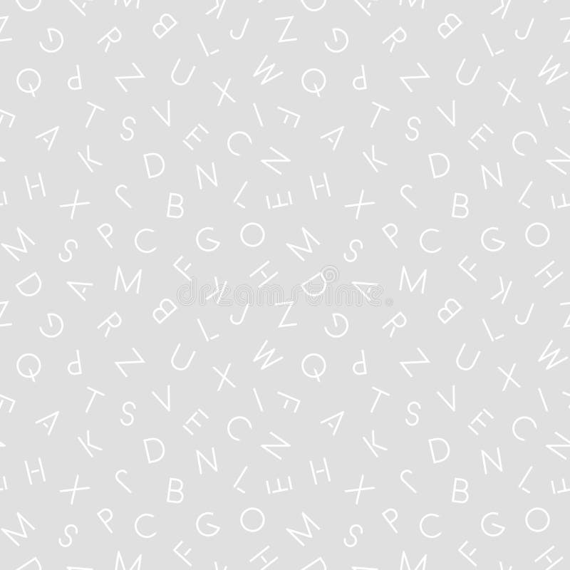 Seamless Pattern Simple Letters Background Stock Illustrations – 1,116 ...