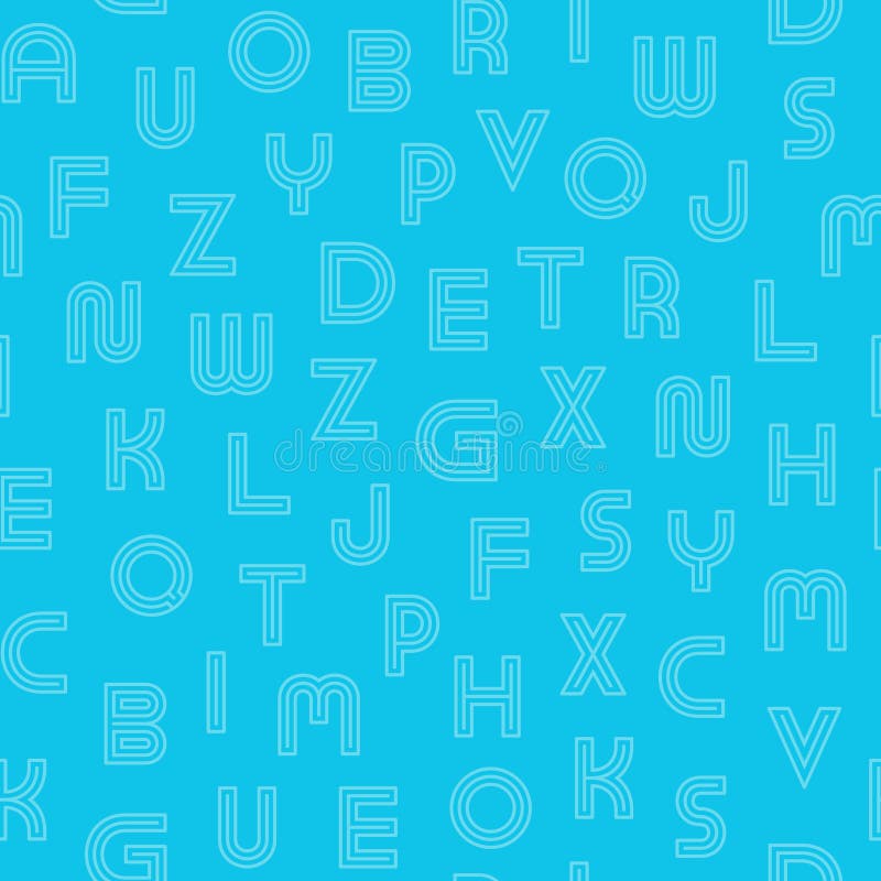 Contour Set Latin Alphabet in Stained Glass Style, Outline the Letters ...