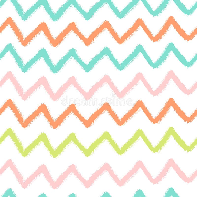 Vector Simple Seamless Pattern with Crayons Draw Color Stripes. Stock ...
