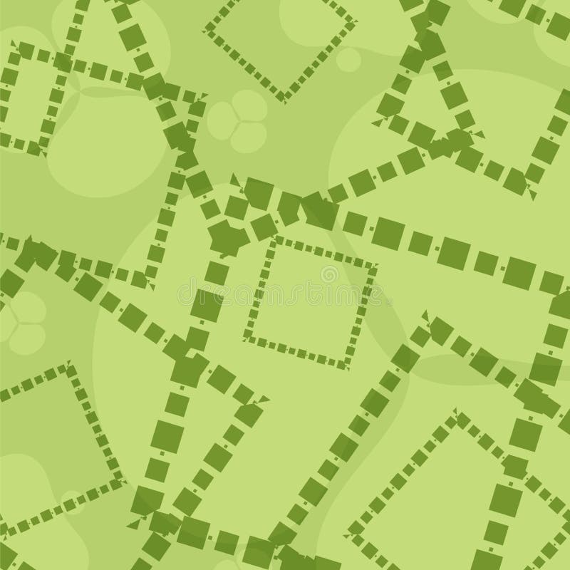 Vector of Simple Shape Pattern on Green Background Stock Vector ...