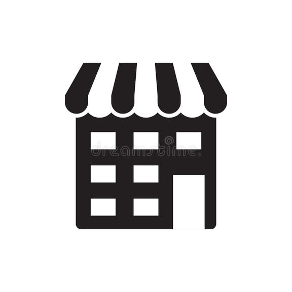 Vector Simple Store Icon. Store Symbol Stock Vector - Illustration of ...