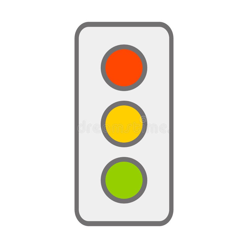 Pretty Simple Traffic Light Machine Icon. Vector. Stock Vector ...