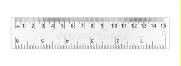 Vector Simple Transparent School Ruler Isolated on White Background ...