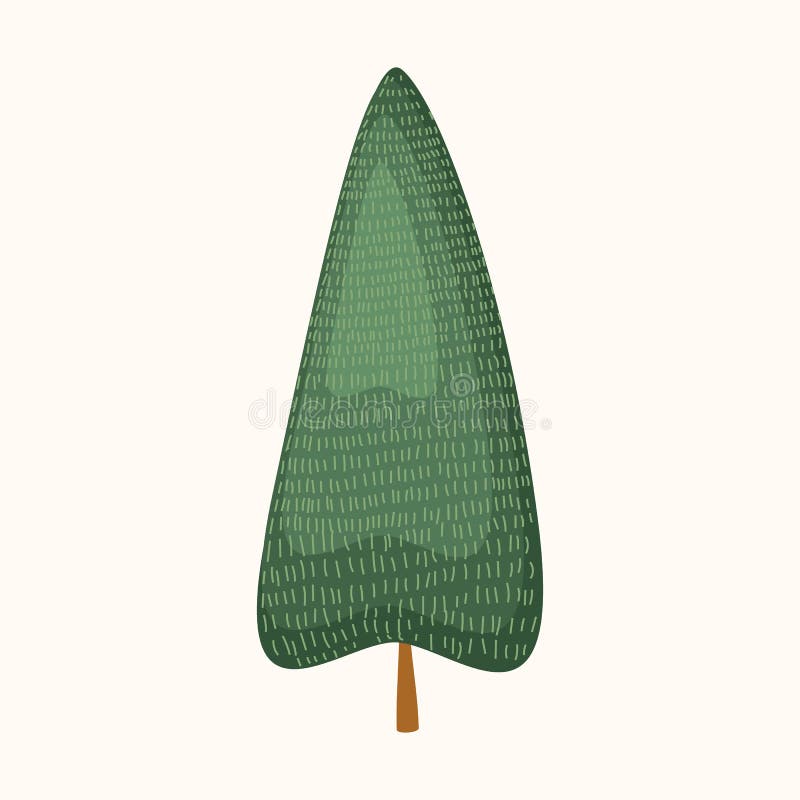 Vector Simplified Tree Image, Eco Friendly Minimalistic Tree Stock ...