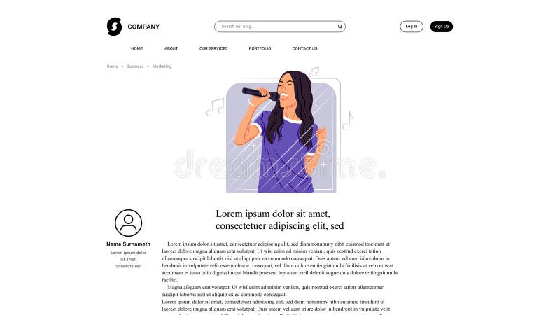 Vector of singer stock vector. Illustration of performer - 120391932