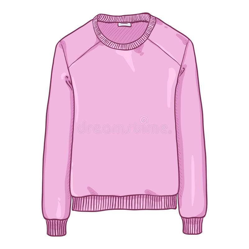 Vector Single Cartoon Illustration - Pink Sweatshirt Stock Vector ...