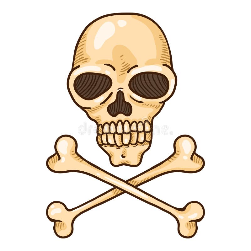 Cartoon Skull Crossbones Stock Illustrations – 5,046 Cartoon Skull ...