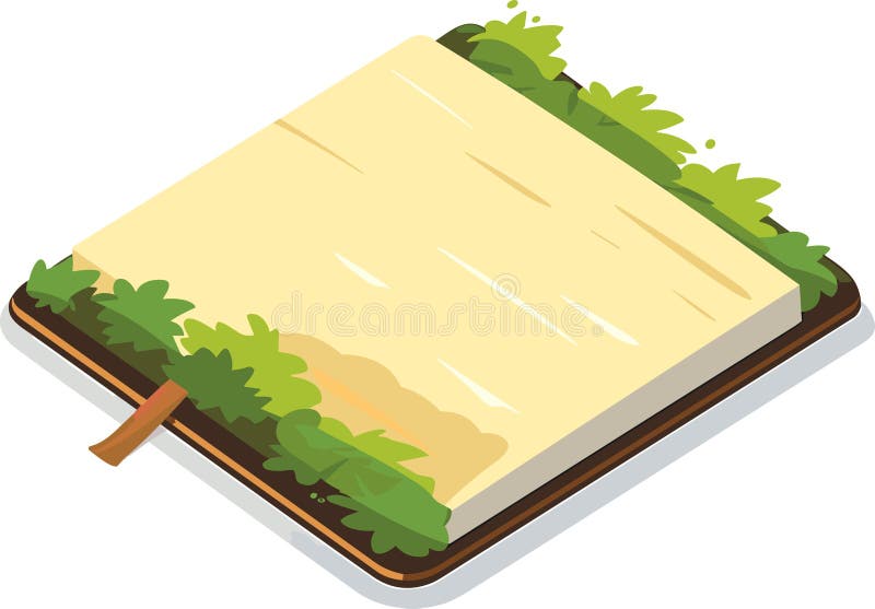 Vector Single Cartoon Spiral Notebook on White Background, Vector Stock ...