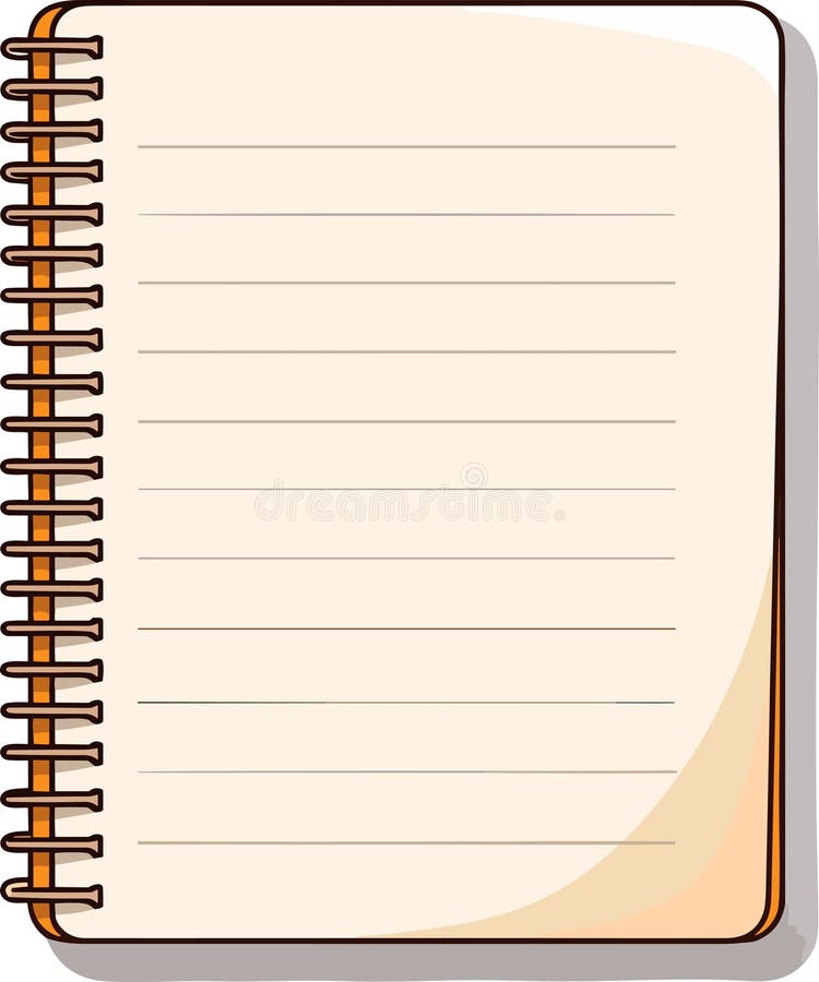 Cartoon Spiral Notebook Stock Illustrations – 1,424 Cartoon Spiral ...