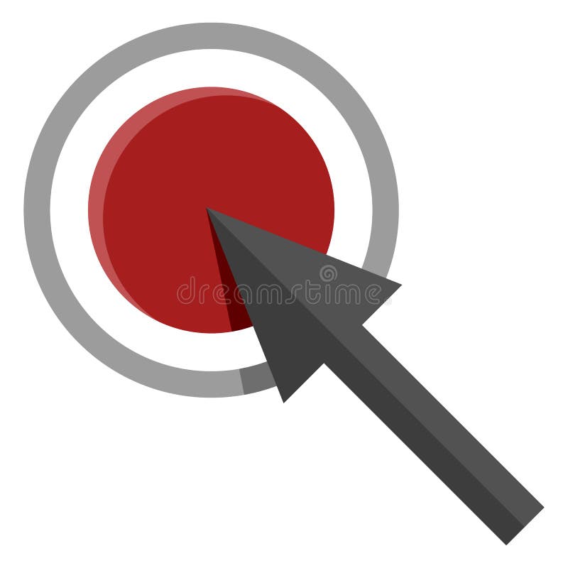 Vector Single Color Flat Icon - Arrow and Aim Stock Vector ...