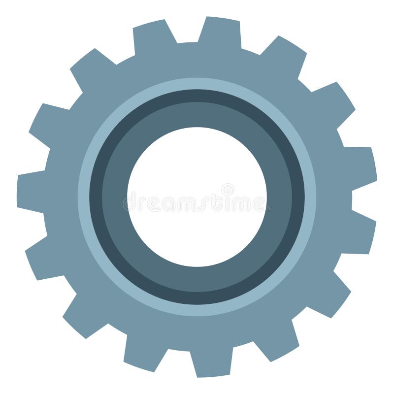 Vector Single Icon - Mechanical Gear. Stock Vector - Illustration of ...