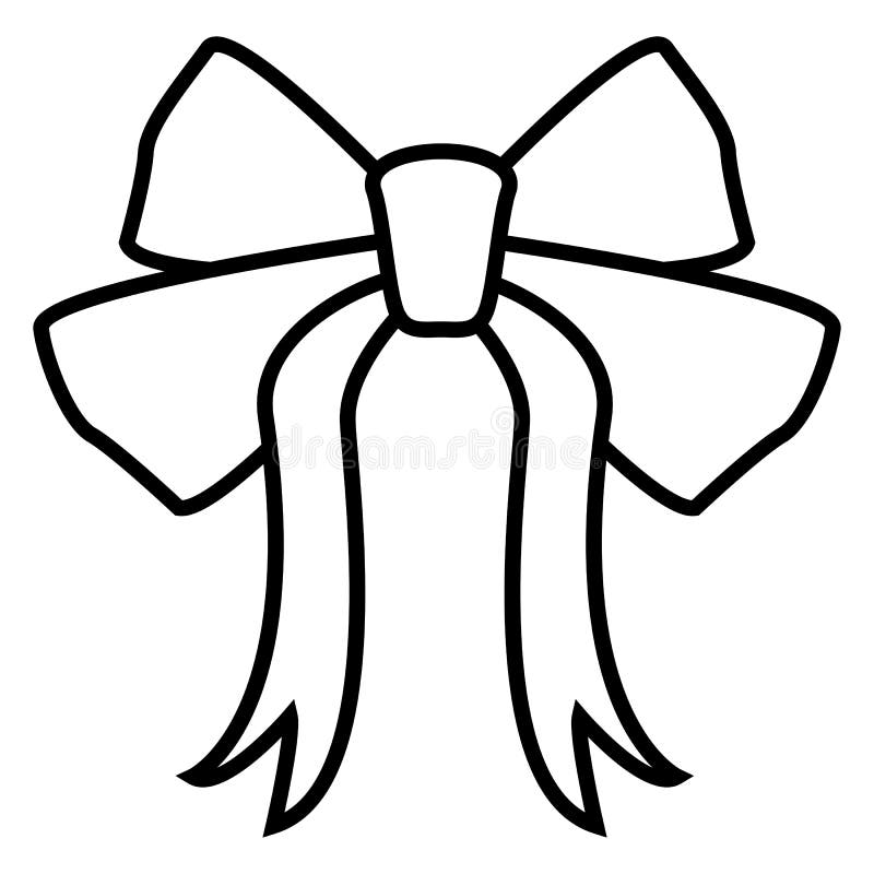 Outline Bow Stock Illustrations – 22,602 Outline Bow Stock ...