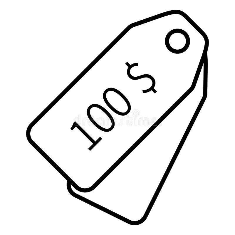 Vector Single Icon - Price Tag Stock Vector - Illustration of nominal ...