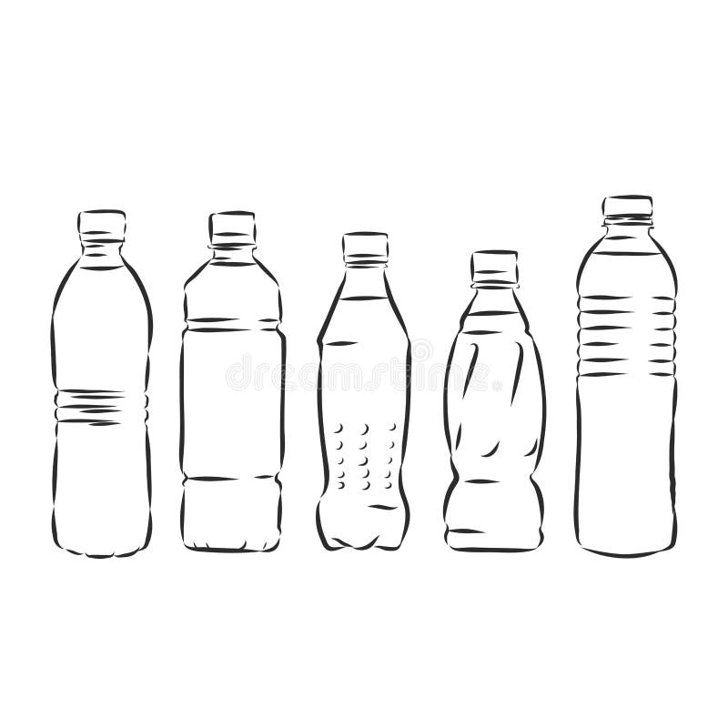 Sketch Plastic Container Coloring Pages