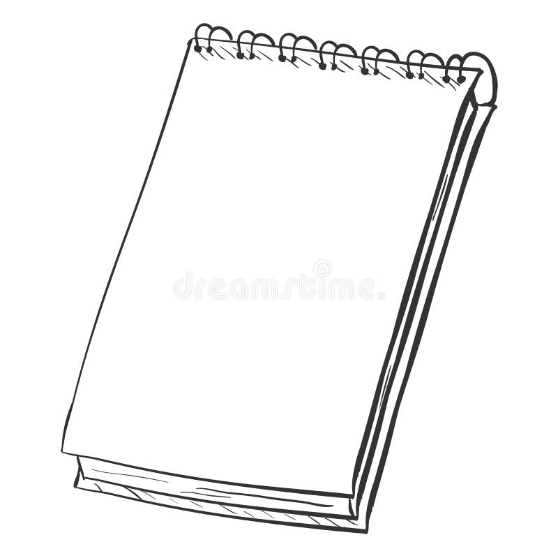 Vector Notebook with Red Felt-tip Pen and Sketch Drawings: Heart and ... Vector Notebook with Red Felt-tip Pen and Sketch Drawings: Heart and ...