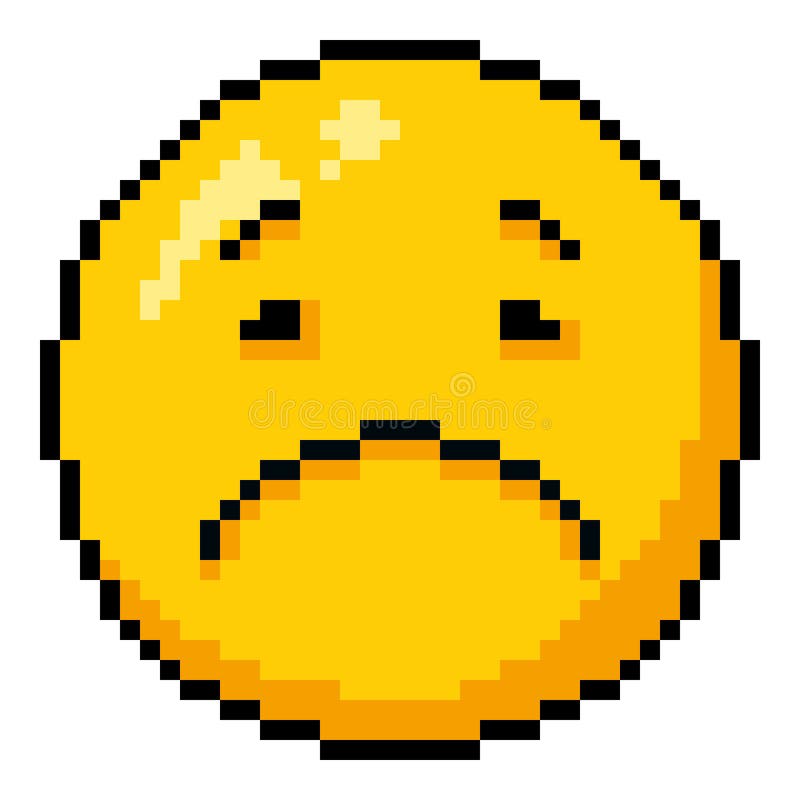 Vector Pixel Art Sad Depression Stock Vector - Illustration of cartoon ...
