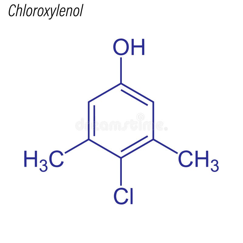 Vector Skeletal Formula of Fluoxetine. Drug Chemical Molecule Stock ...