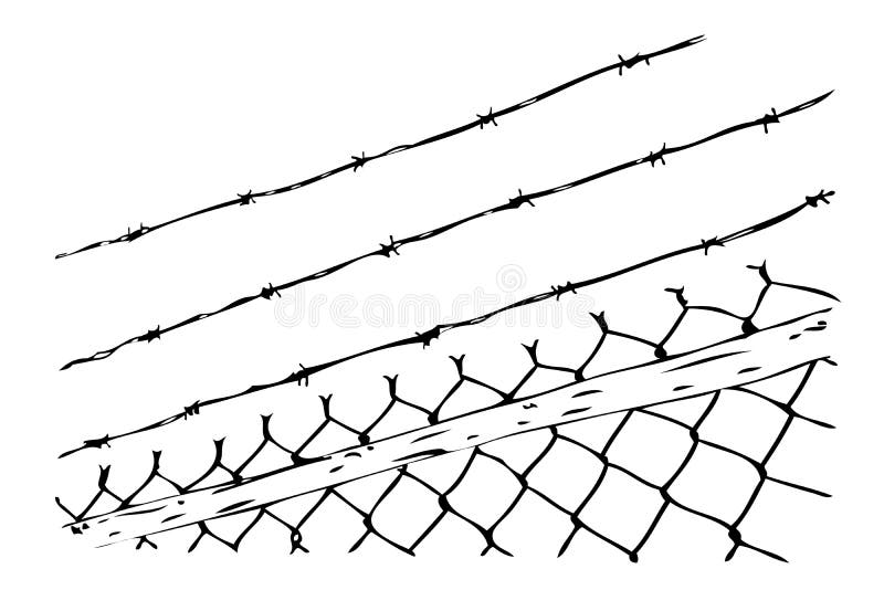 Barbed Wire Doodle Stock Illustrations – 143 Barbed Wire Doodle Stock ...