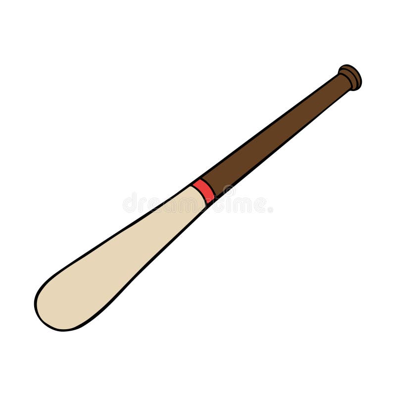 Vector Sketch Basebal Bat. Vector Baseball Bat Doodle Illustration ...