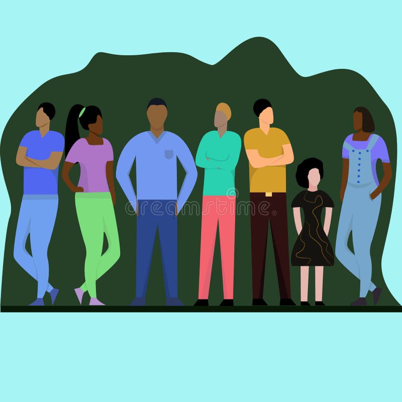 Different people stock vector. Illustration of adult - 205846546