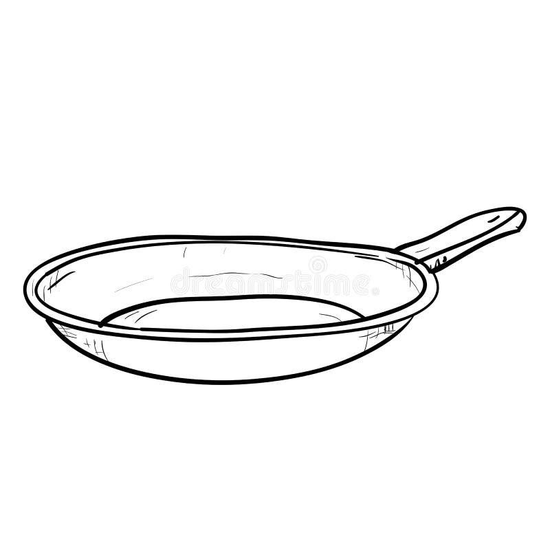 Vector Sketch Hand Drawn of Doodle Pan Stock Vector - Illustration of ...