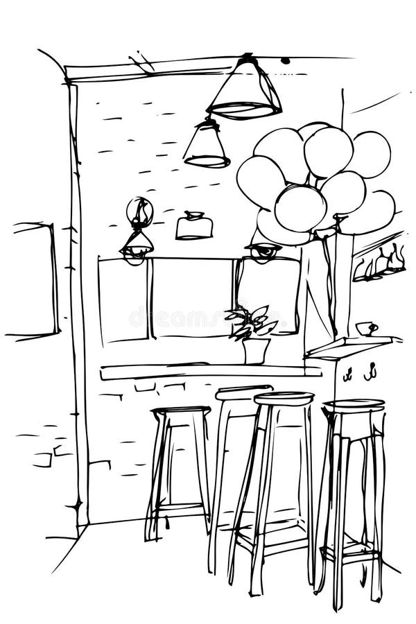 High Stool Sketch Stock Illustrations – 278 High Stool Sketch Stock ...