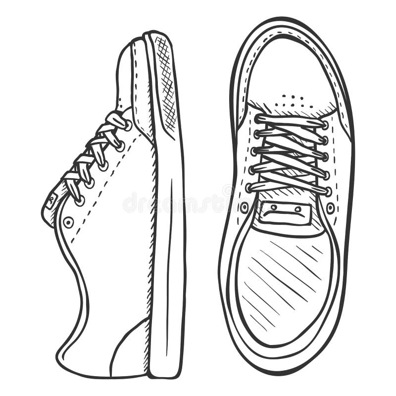 Shoe Front View Drawing