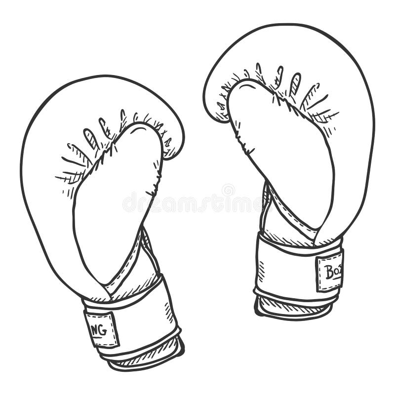 Boxing Gloves Sketch Stock Illustrations – 866 Boxing Gloves Sketch ...