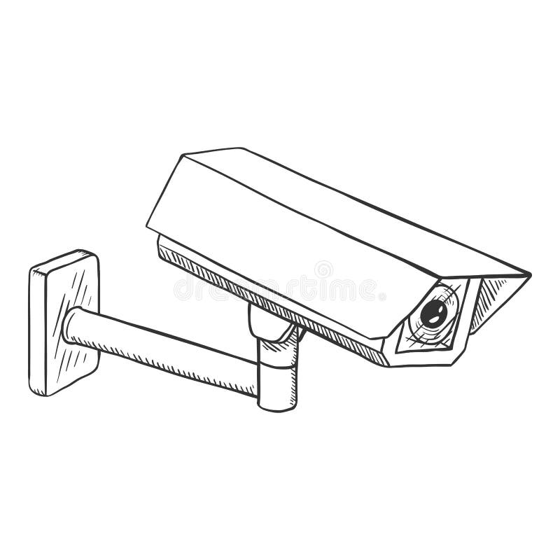 Cctv Camera Drawing