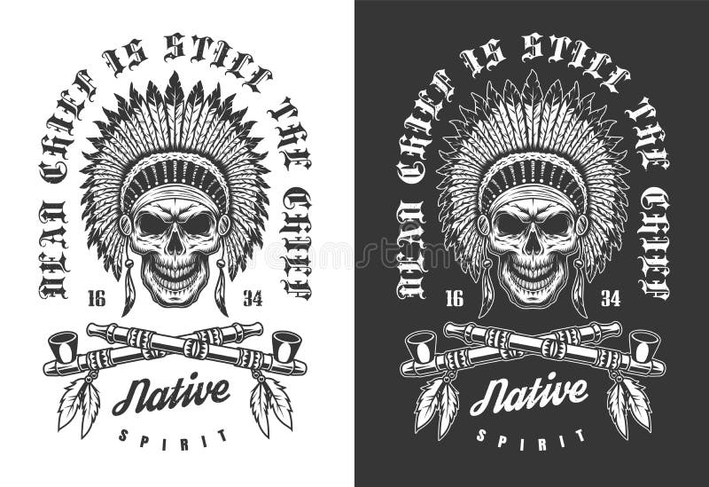 Vector skull emblem stock vector. Illustration of arrow - 122689962