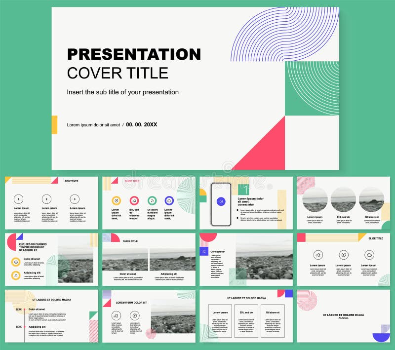 Vector Slides for Presentation. You Can Be Edited by Adobe Illustrator ...