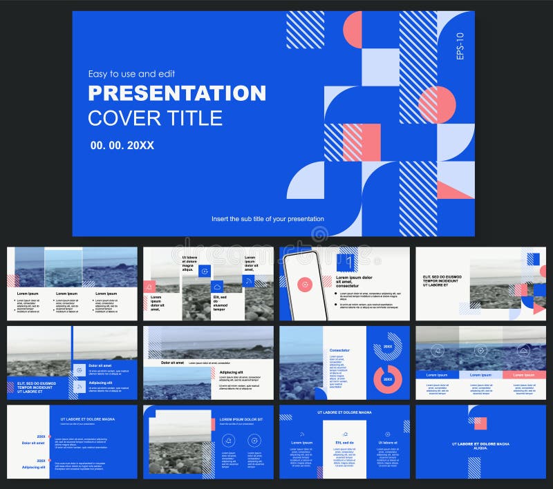 Vector Slides for Presentation. You Can Be Edited by Adobe Illustrator ...