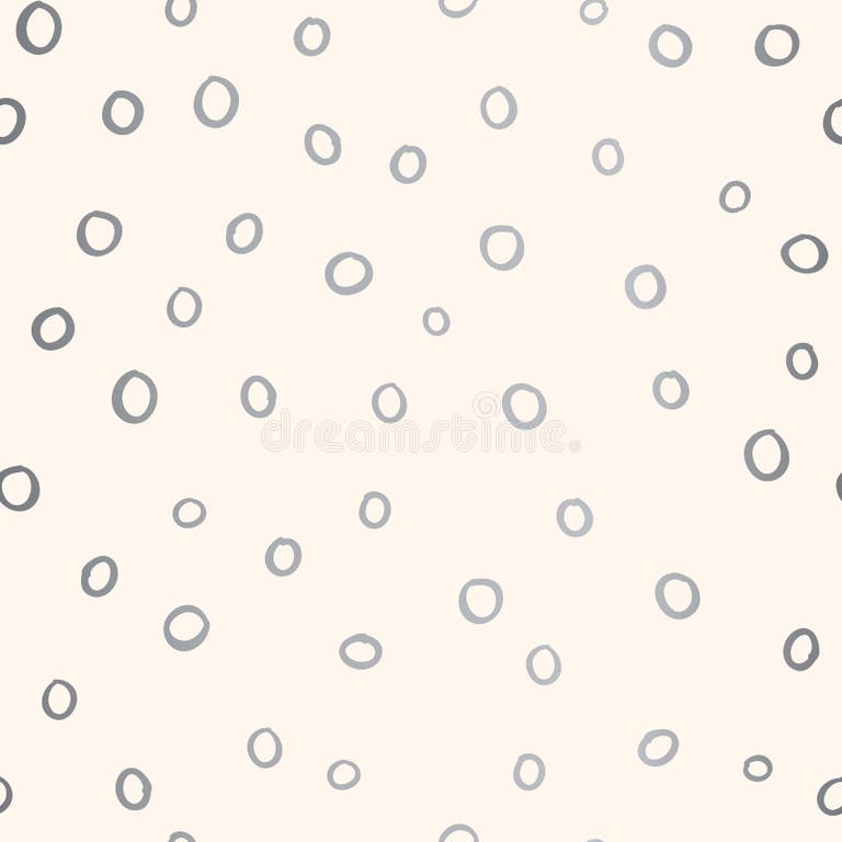 Vector Sliver Gradient Hand Drawn Bubbles Seamless Pattern Stock Vector ...