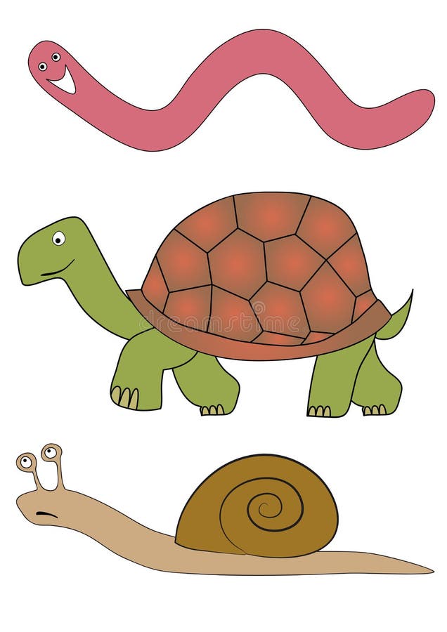 Snail and tortoise - race stock illustration. Illustration of race ...
