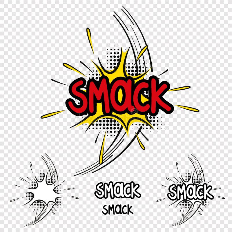 Vector Smack Comic Illustration Effect Stock Vector - Illustration of ...