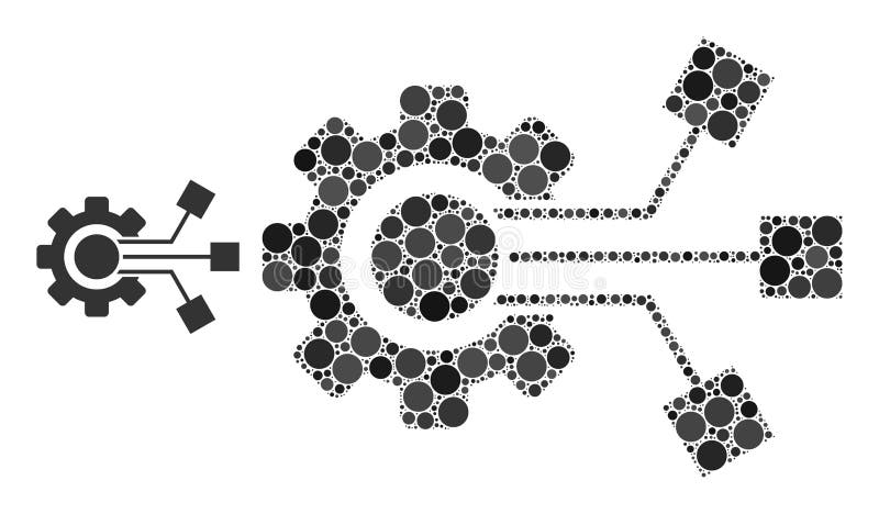 Vector Smart Component Flat Icon Symbol Stock Vector - Illustration of ...