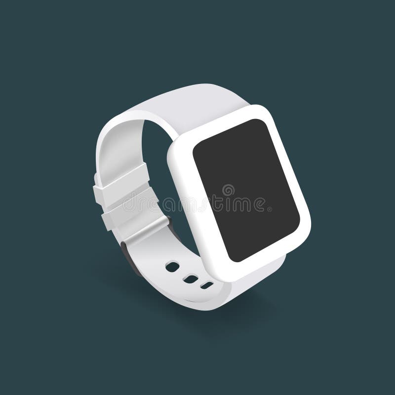 Vector of a smart watch stock vector. Illustration of wireless - 100315981