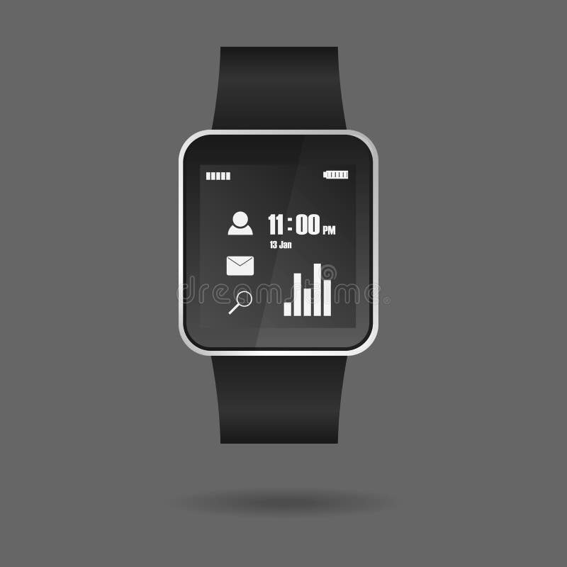 Vector of Smart watch stock vector. Illustration of eps10 - 46711507
