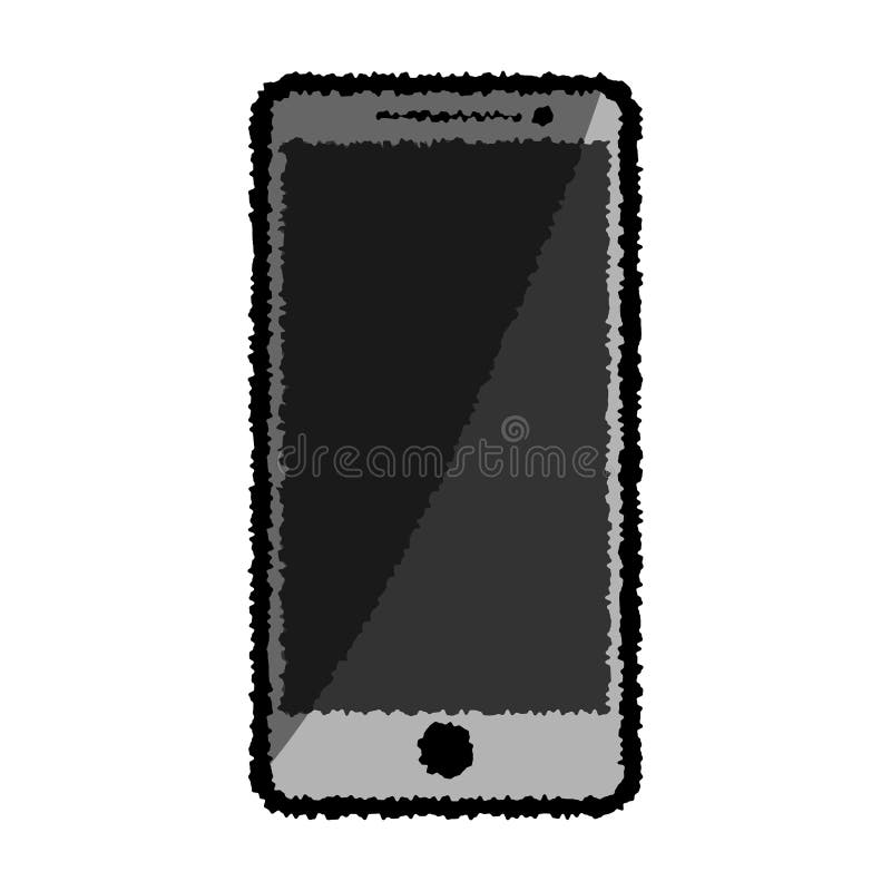 Smartphone Grey Color 8 Bit Pixel Style. JPEG Raster Image Stock ...