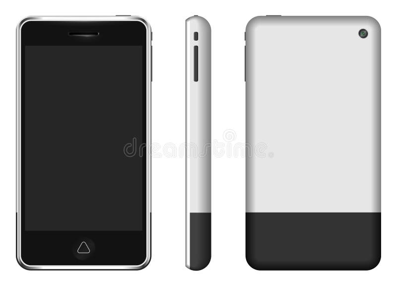 Vector smartphone stock illustration. Illustration of electronic - 64765159