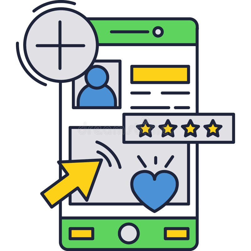 Online Interaction Icon, Cartoon Style Stock Vector - Illustration of ...