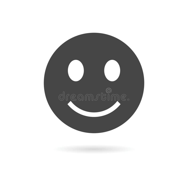 Vector Smile Icon stock vector. Illustration of black - 121558142