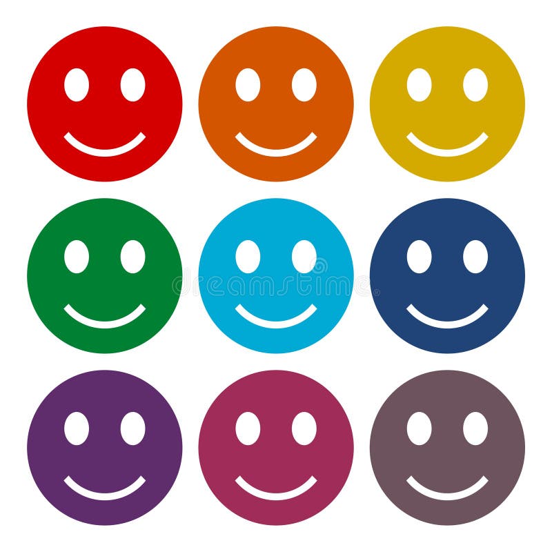 Vector Smile sticker set stock vector. Illustration of child - 121558228